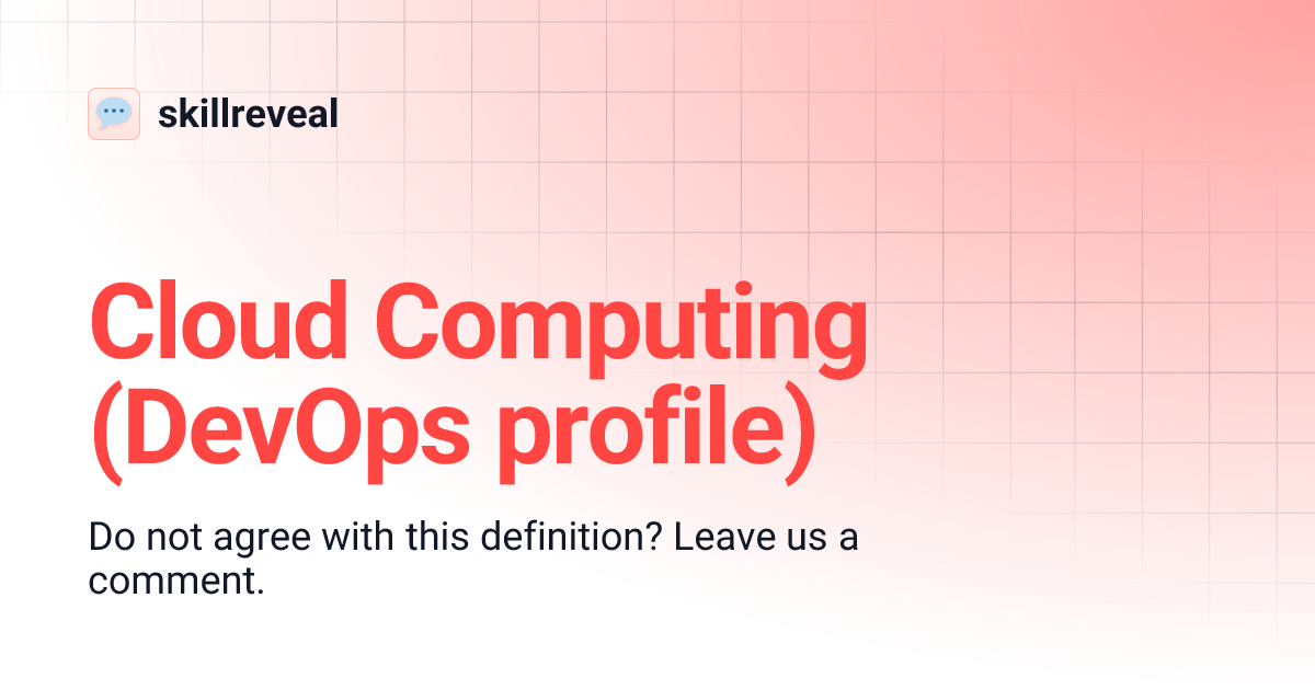 Cloud Computing (DevOps profile) | skillreveal